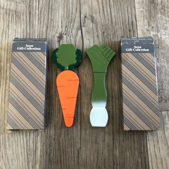 Avon | Other | Vintage Avon Garden Fresh Carrot And Leek Magnet Pen ...